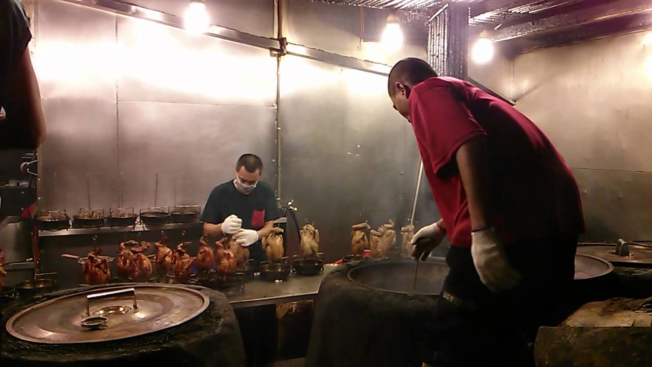 Roast chicken in wood fire oven. Yilan Taiwan. Wengyao Roast Chicken ...