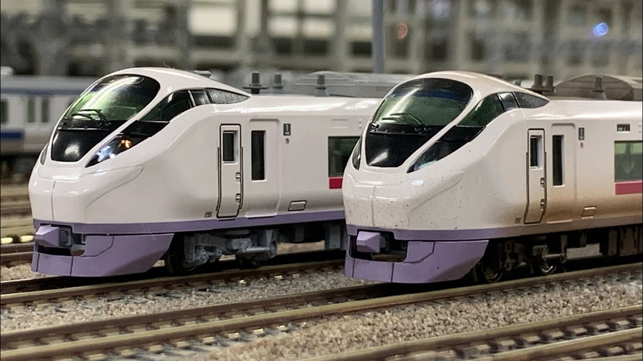 Nゲージ E657系ひたち - YouTube