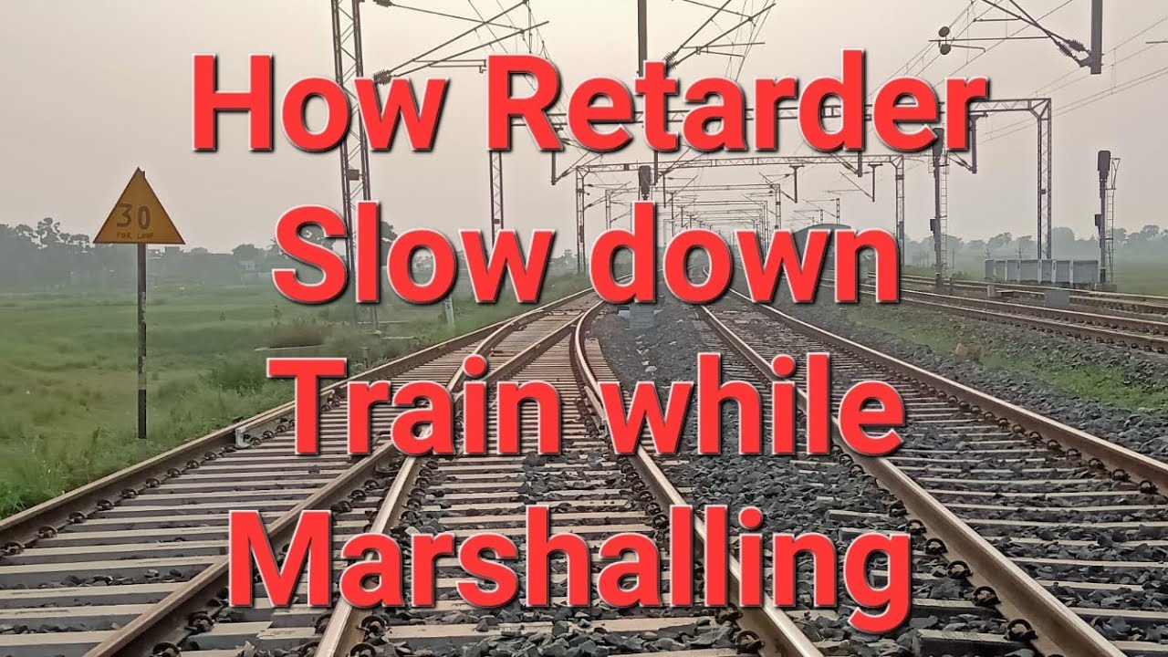 How Retarder work in railway to slow down train while Marshalling - YouTube