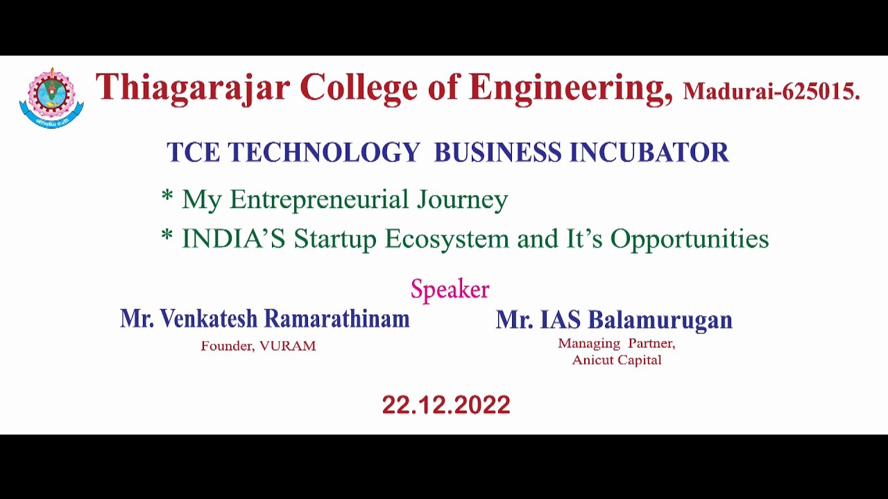 Guest Lecture on India’s Startup Ecosystem and its opportunities- Er ...