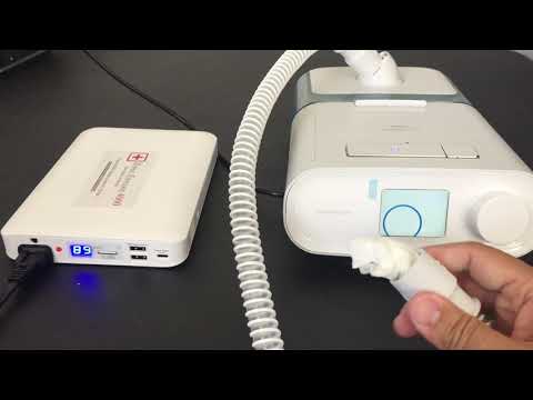 Instruction Video: CPAP Battery Machine Run Time Test (before sleeping ...