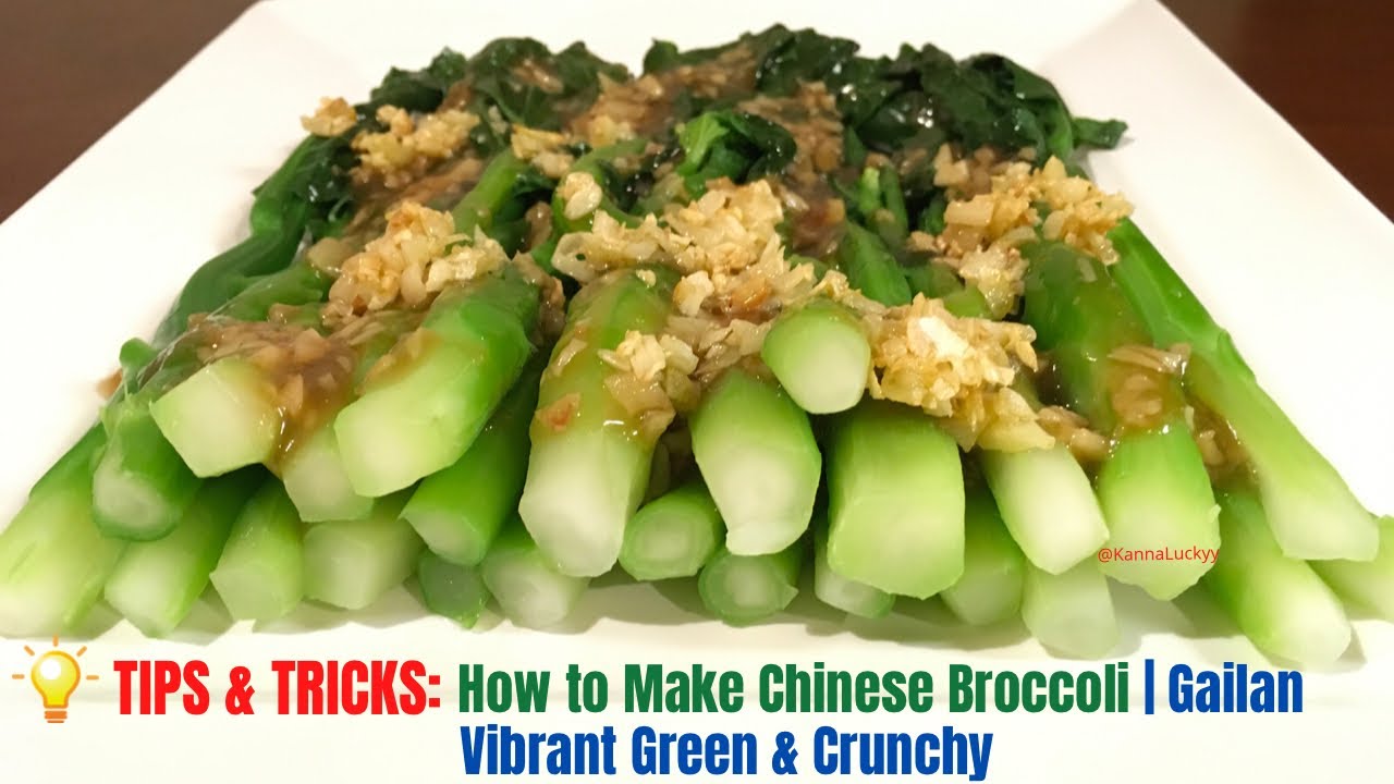 Chinese Broccoli (Gailan) Recipe with Oyster Sauce | 蠔油芥蘭 ...