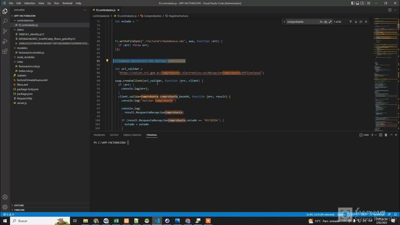 Firmado Xml En Nodejs Facturacion Electronica Sri Ecuador Youtube