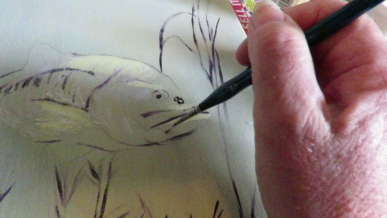 How to paint a fish - YouTube
