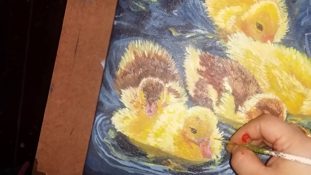 Duckling painting - YouTube