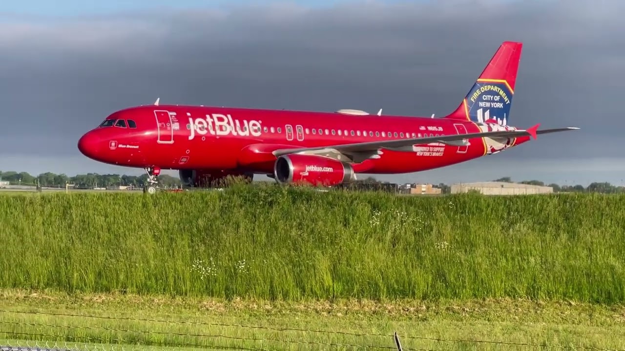 JetBlue Airbus A320-232 FDNY Special N615JB At The Buffalo Airport On ...