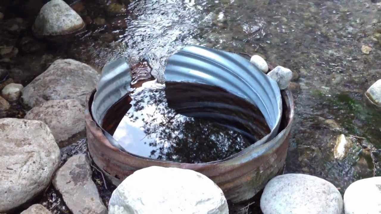 Underground water spring near stream - YouTube