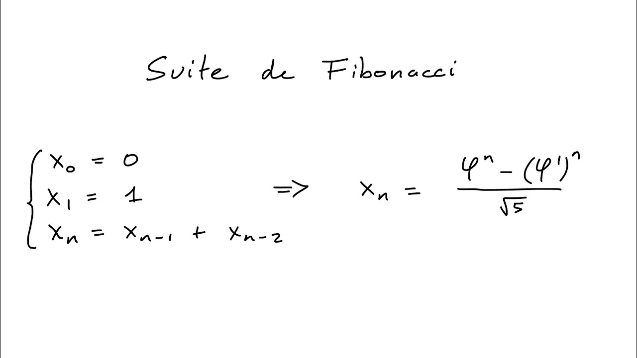 Découvrir 145 Imagen Suite De Fibonacci Formule Vn