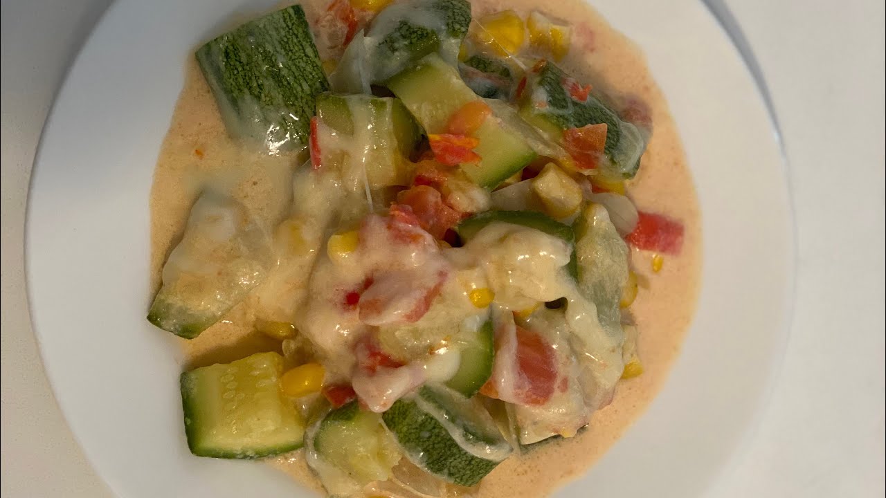 Cómo hacer calabacitas con crema, elote y queso, rápidas fáciles y muy ...