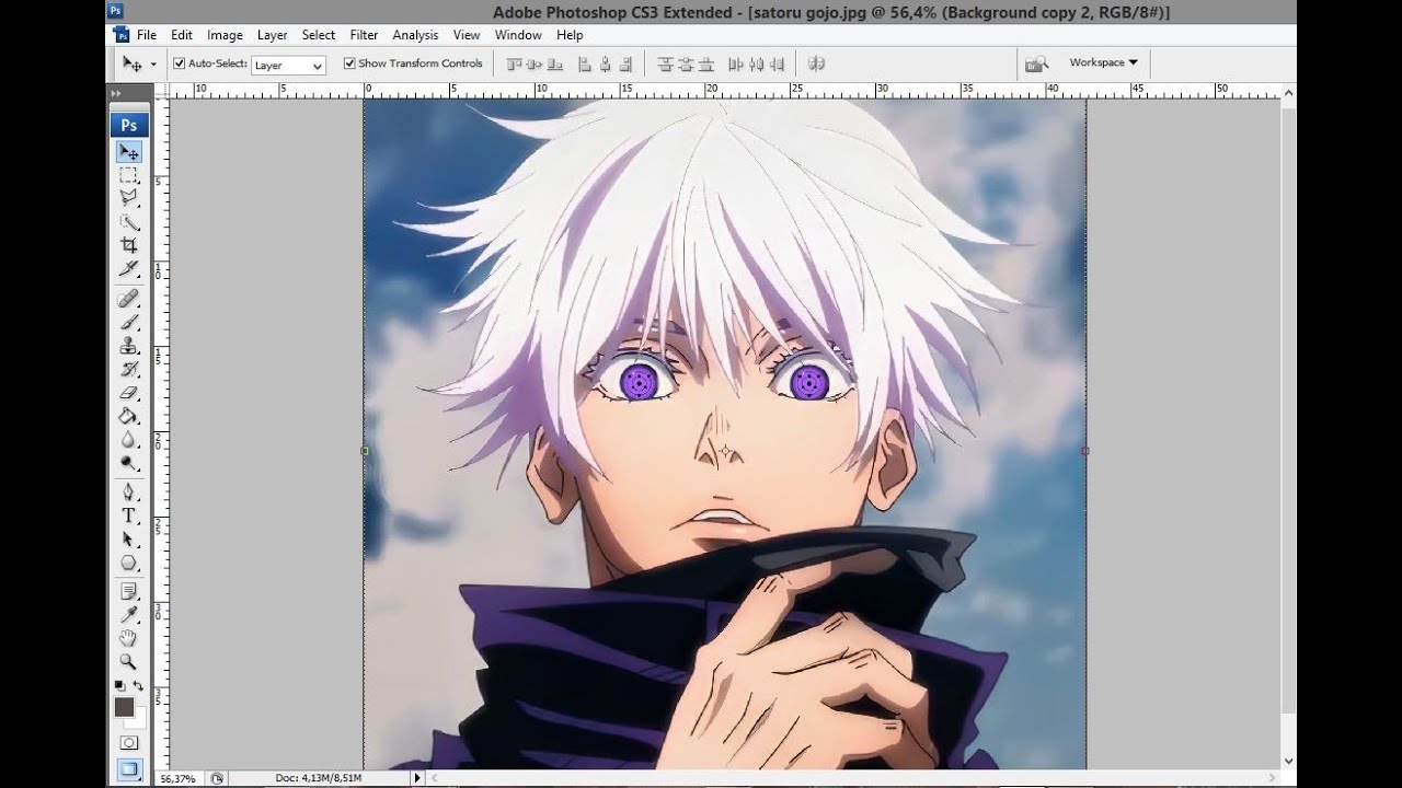 Photoshop Editing | Gojo Satoru Eye's Editing - YouTube