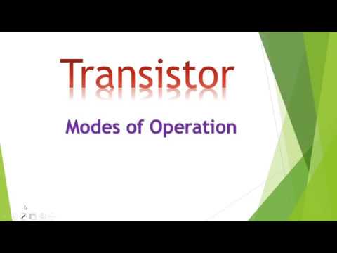 Transistor || modes of operation || region of operation || active mode ...
