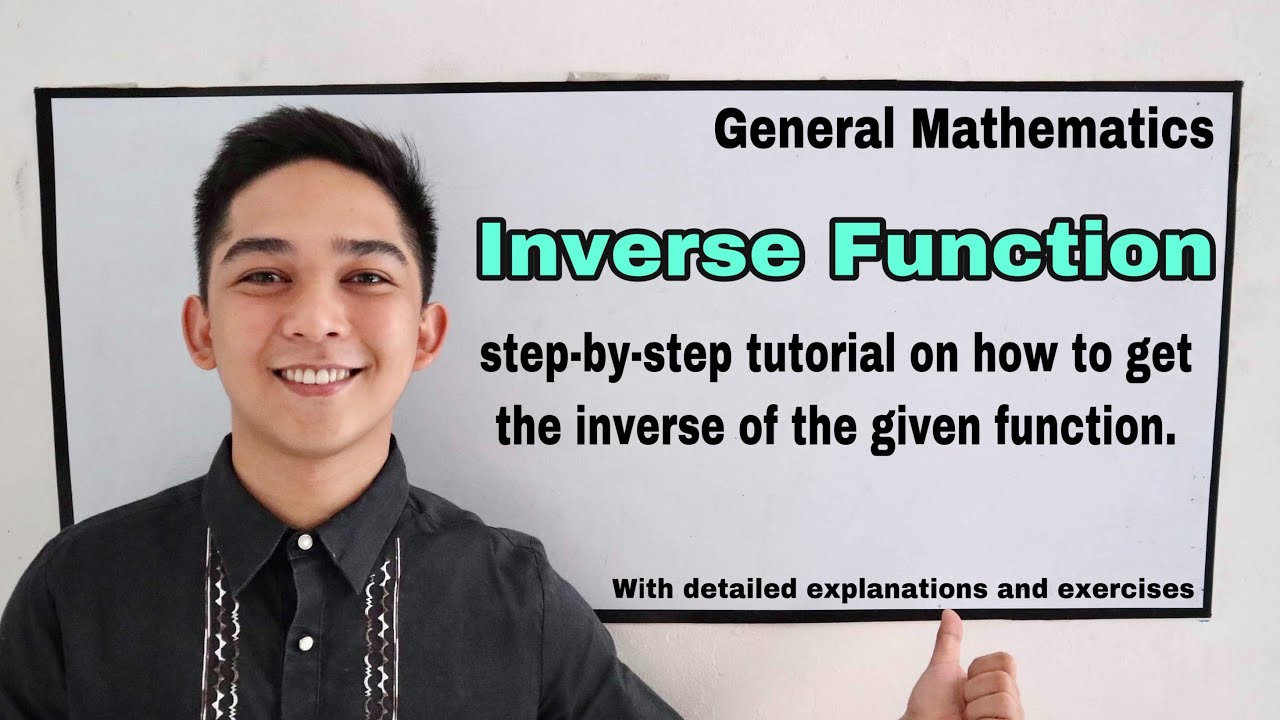 Inverse Function (step-by-step solution in getting the Inverse of the ...