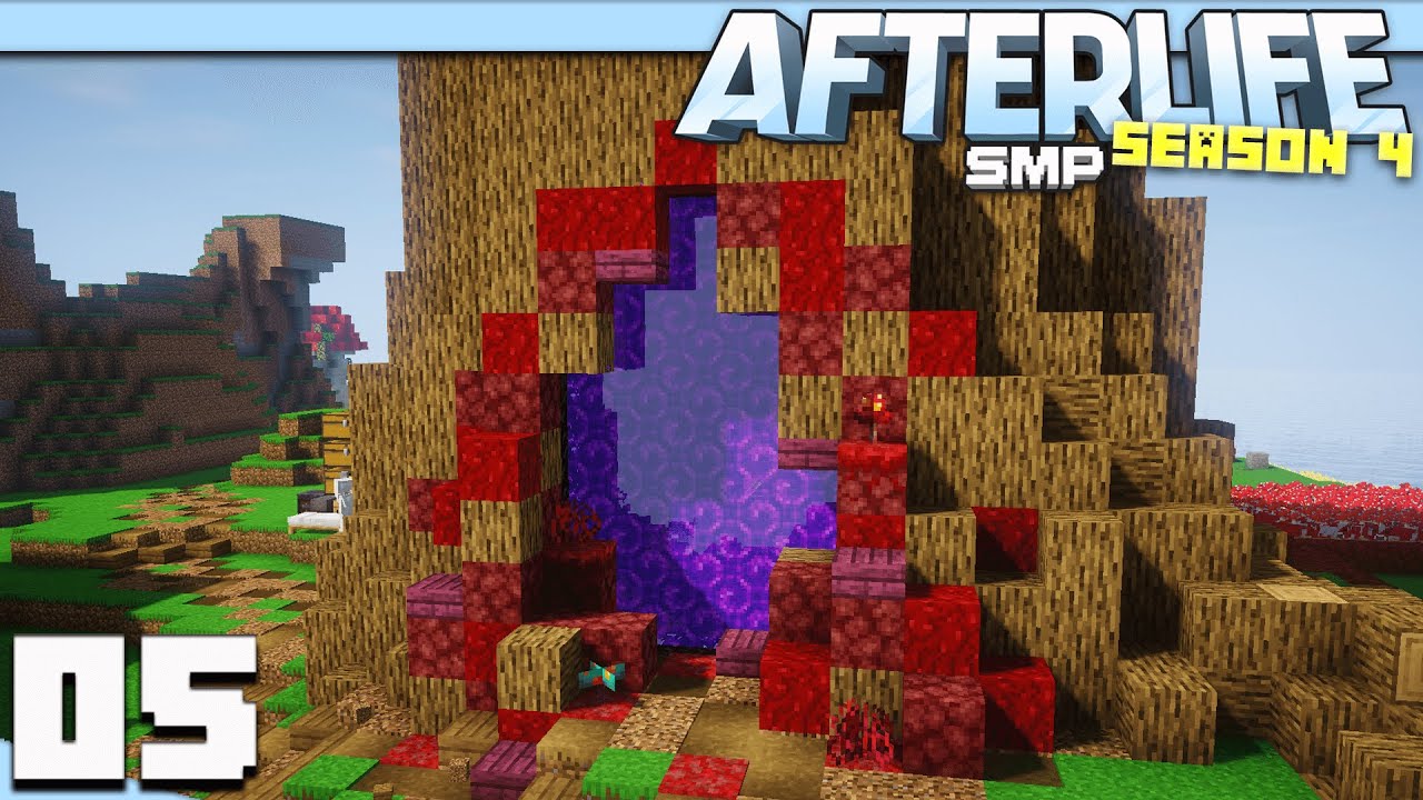 Building a Tree Nether Portal! | Minecraft 1.18 Multiplayer Survival ...