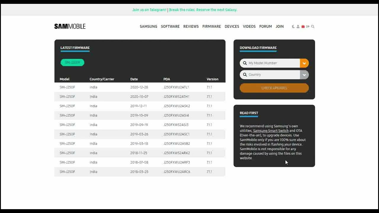 How to Download latest firmware for your Samsung mobile phone// Latest ...