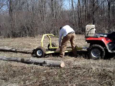 J.W. Logging Products - ATV Skidder - YouTube