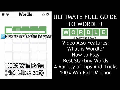 Wordle How to Win Every Time (Tips and Tricks) - YouTube
