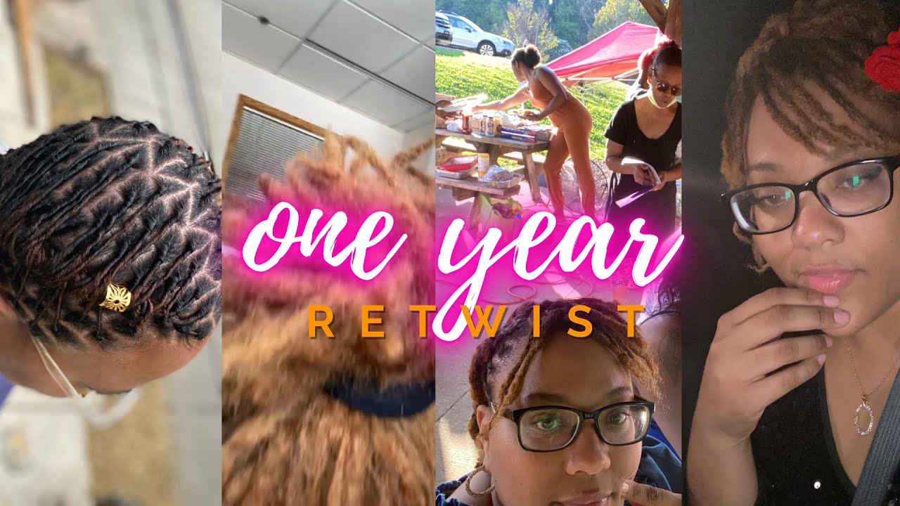 One Year Loc Update & Retwist - YouTube