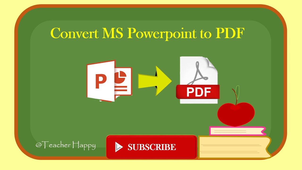 Convert MS Powerpoint To PDF YouTube Convert MS Powerpoint To PDF YouTube