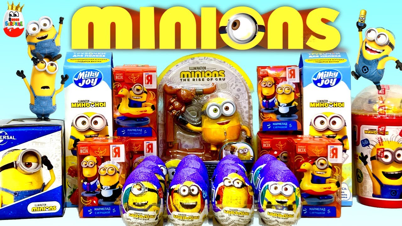 MINIONS MIX! Сюрпризы, Игрушки, Мультик МИНЬОНЫ, Kinder Surprise ...