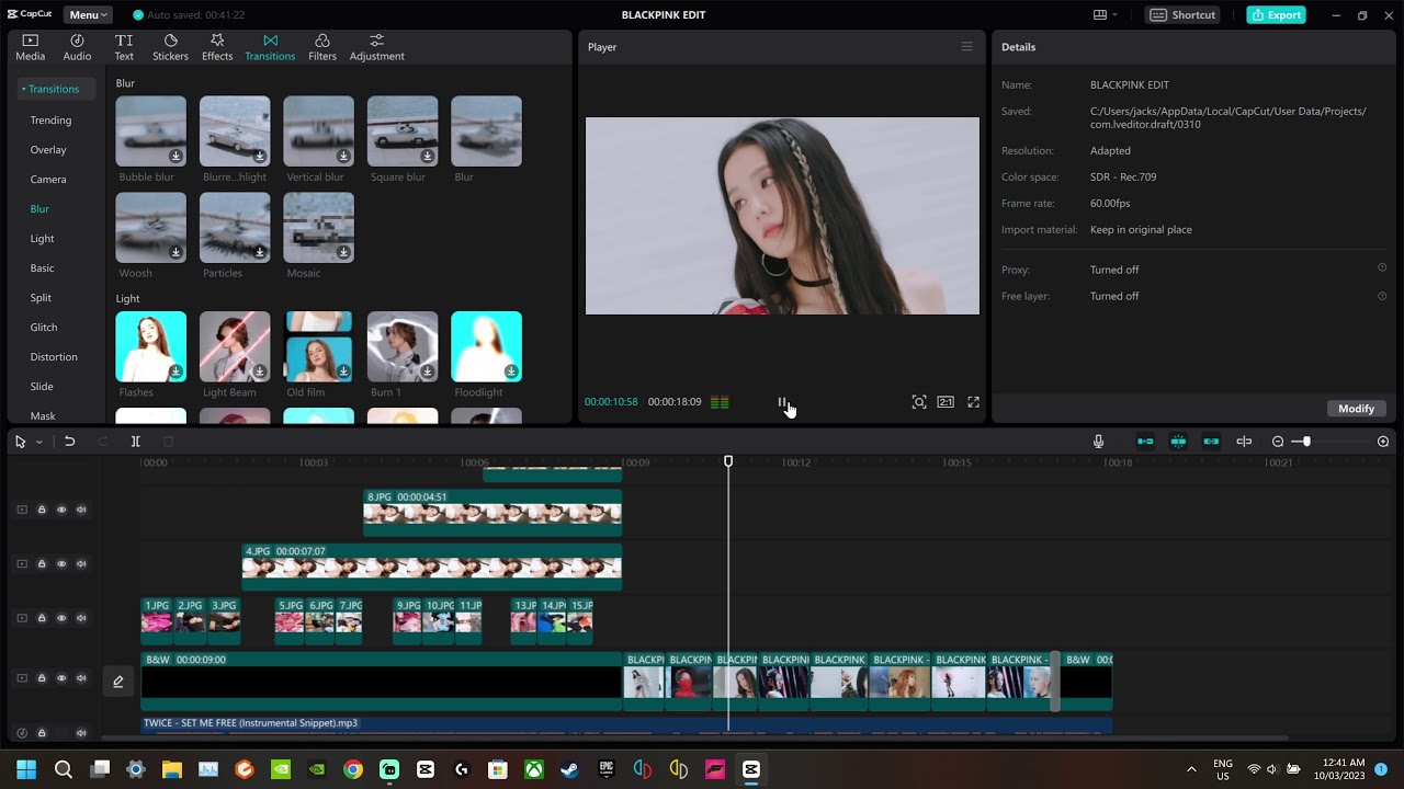 BP EDIT (Editing Process) [Time Lapse] #blackpink #kpop #rosé #jisoo # ...