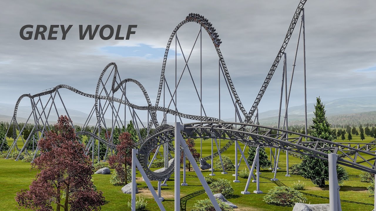 Grey Wolf | Mack Hyper Coaster | No Limits 2 - YouTube