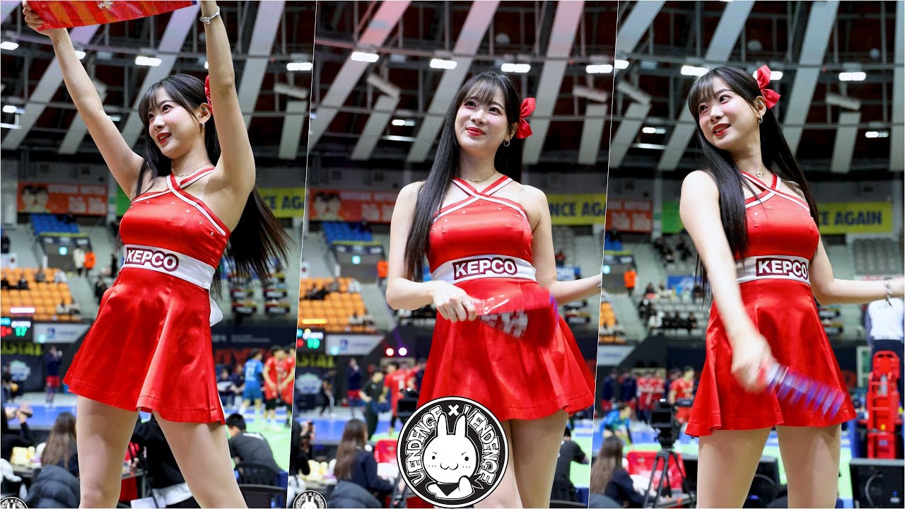 [4K] 250109 치어리더 김한나 직캠 '응원 리액션 모음' Kim Hanna Fancam @한국전력 빅스톰 남자농구 By 벤뎅이 - YouTube