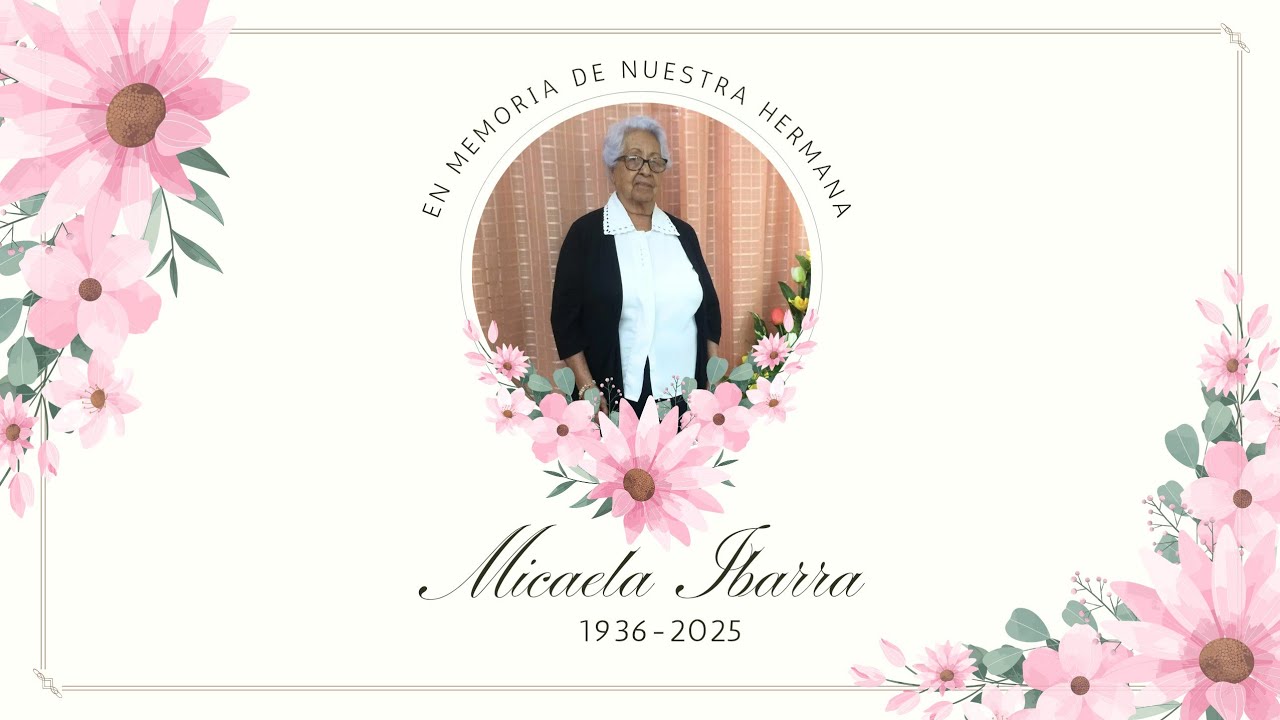 SERVICIO-MEMORIAL HERMANA MICA IBARRA DOMINGO P.M. - YouTube
