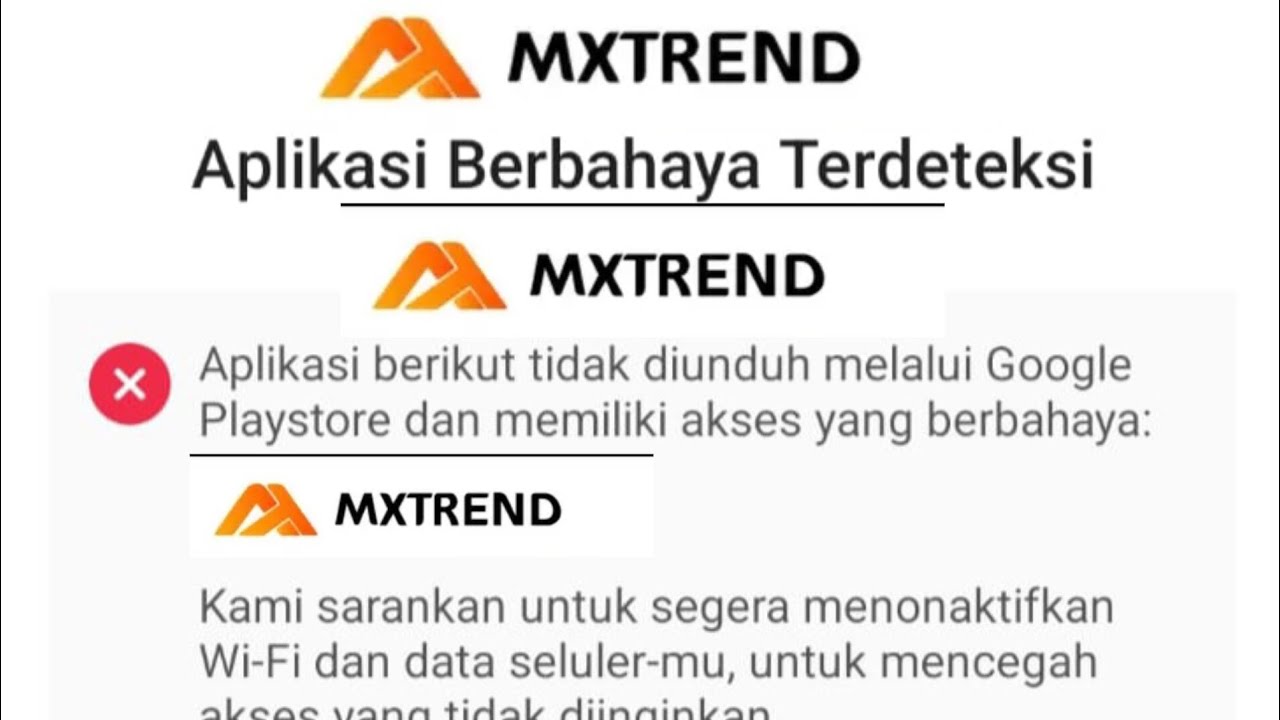 GAWAT!! APLIKASI MXTREND MULAI MENCURI DATA PARA MEMBERNYA! - YouTube