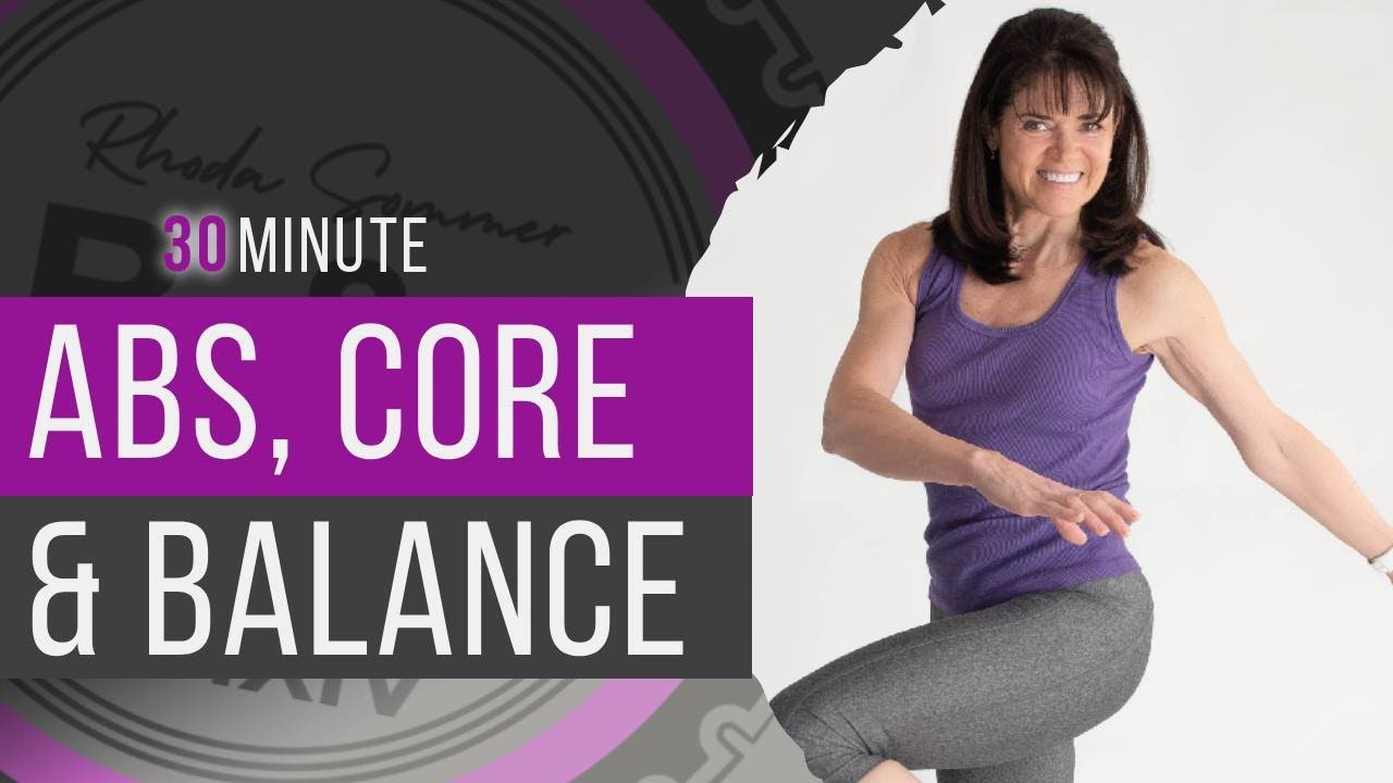 30 Minute ABS, Core & Balance | A Workout for Women Over 40 - YouTube