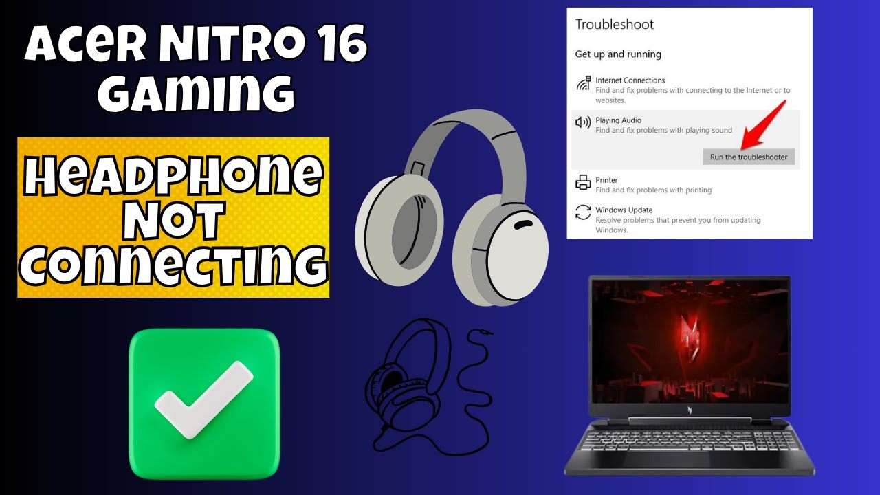 How to Fix Acer Nitro 16 gaming Headphone Not Connecting / Earphone ...