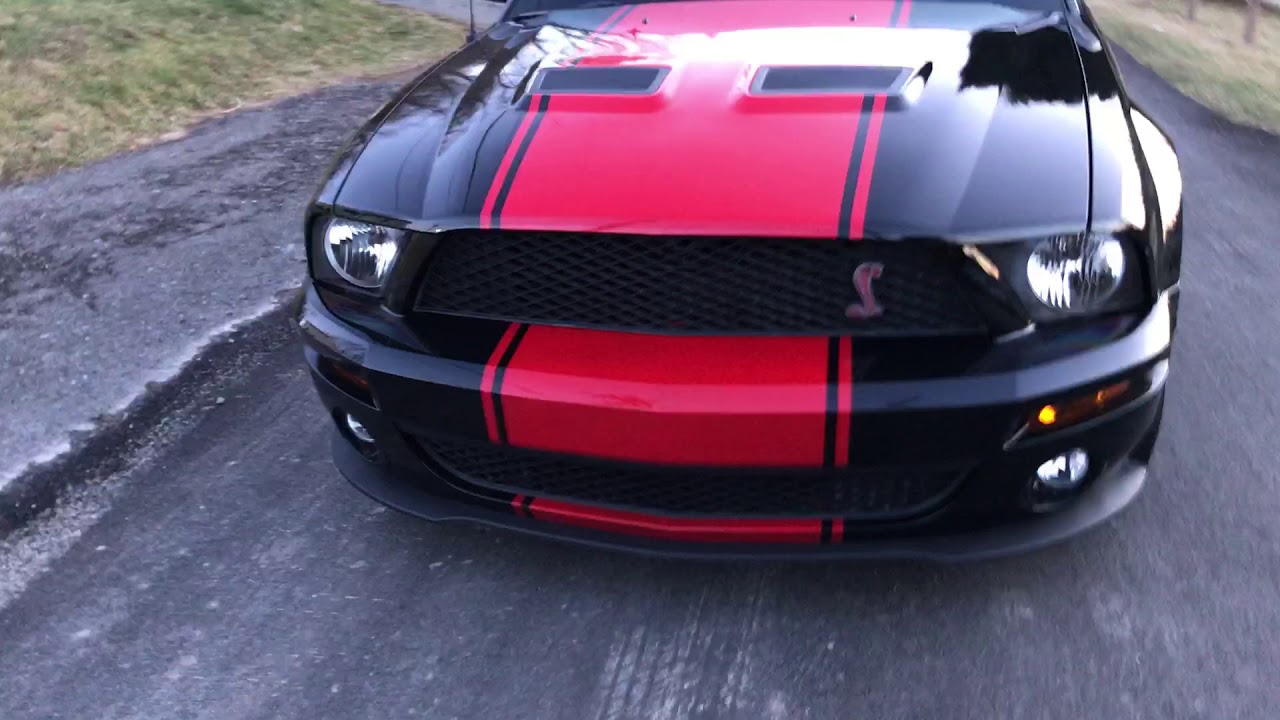 2009 Shelby GT500 Mustang Red Stripe Edition Only 5,180 Miles! - YouTube