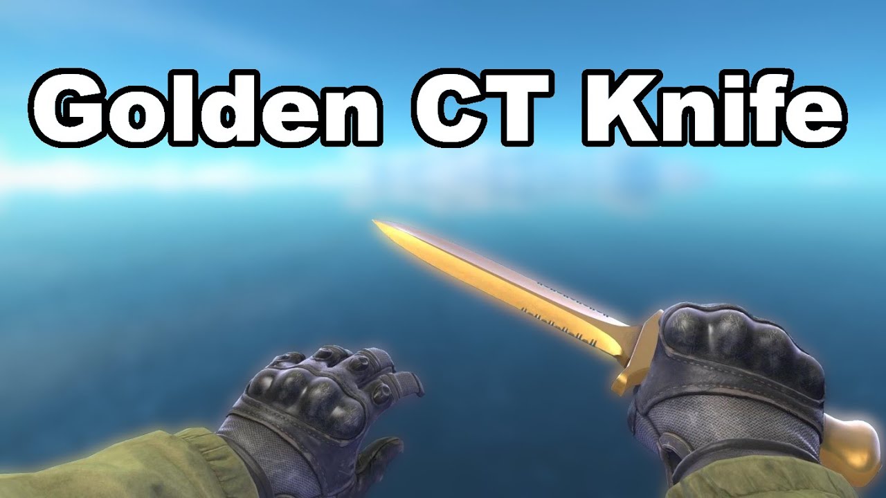 Golden CT Knife | CSGO Skin Showcase - YouTube