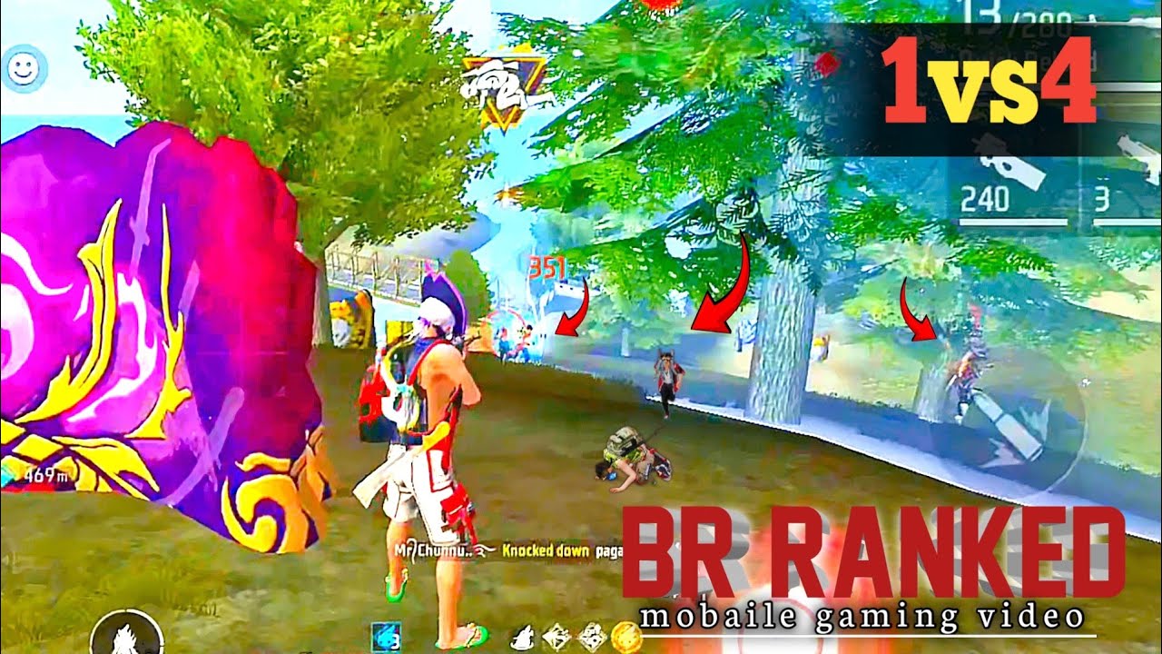 Br Ranked 1vs4 Game// Chunnu Player Gameplay @Chunnuplayer - YouTube