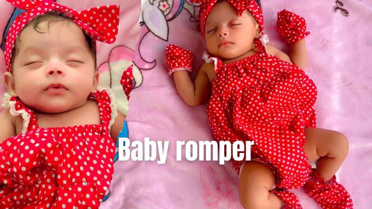 Cute Baby Romper Cutting And Stitching Full Tutorial - YouTube