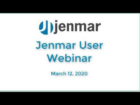 Jenmar User Webinar: March 12, 2020 - YouTube