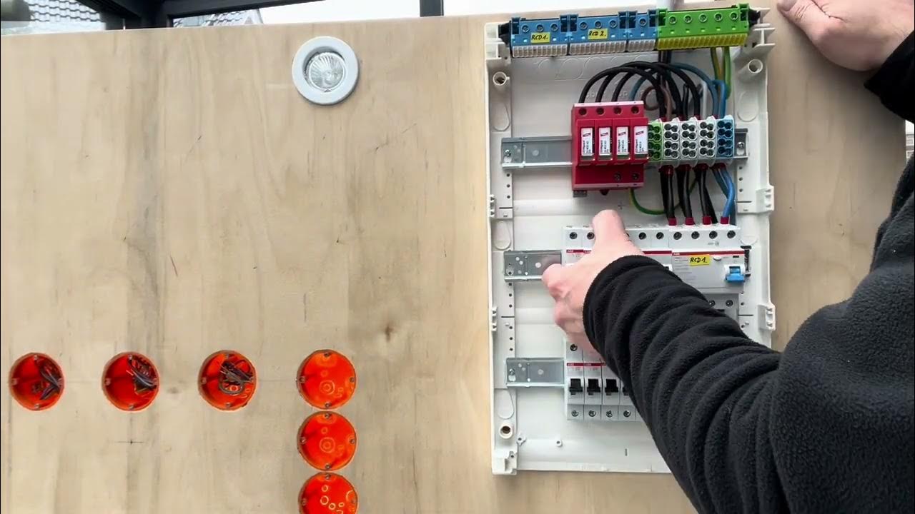 Unterverteilung / Unterverteiler Aufbau Verdrahtung / Sicherung / RCD / Hausanschluss - YouTube