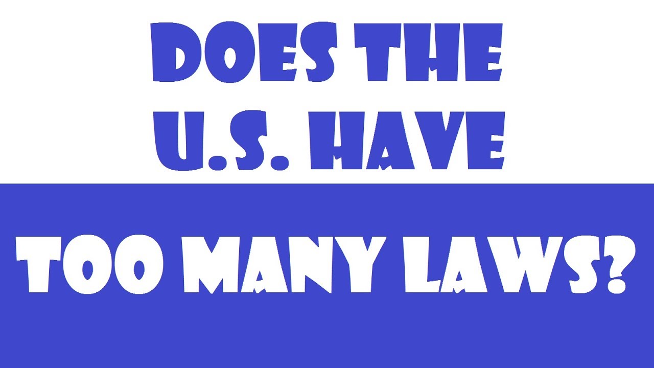 Daniel R. Jennings - Do We Have Too Many Laws? - YouTube
