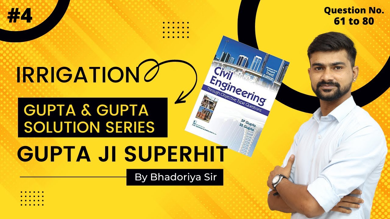 #4 Gupta and Gupta solution irrigation water resources engineering ...