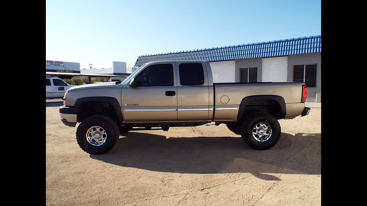 2005 Chevrolet Silverado Lifted Wide Tires PR1406 - YouTube