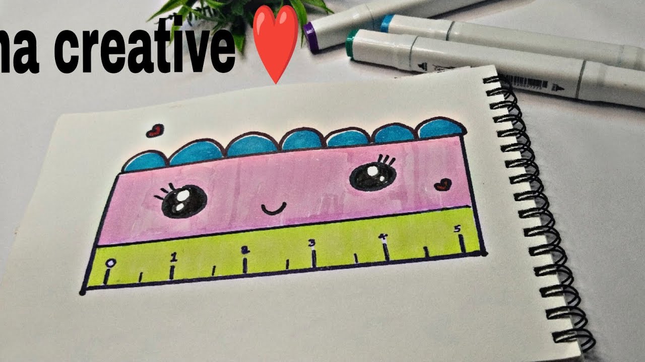 How to Draw a cute Roler_easy step by step🌿🌴 - YouTube