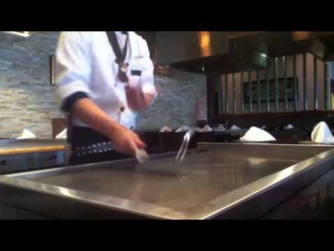 Teppanyaki Tricks Opening Show By Chef Ghama - YouTube