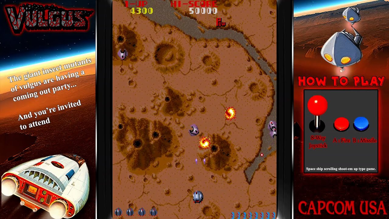 Vulgus 1984 Capcom QuickPlay - YouTube