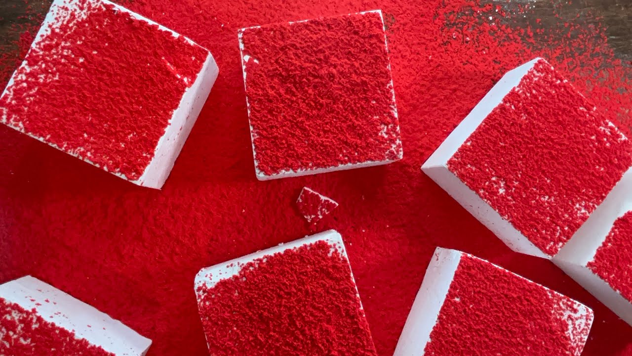 Gym Chalk and Holi Powder Crush ASMR | Oddly satisfying | ⚠️ Mild ...