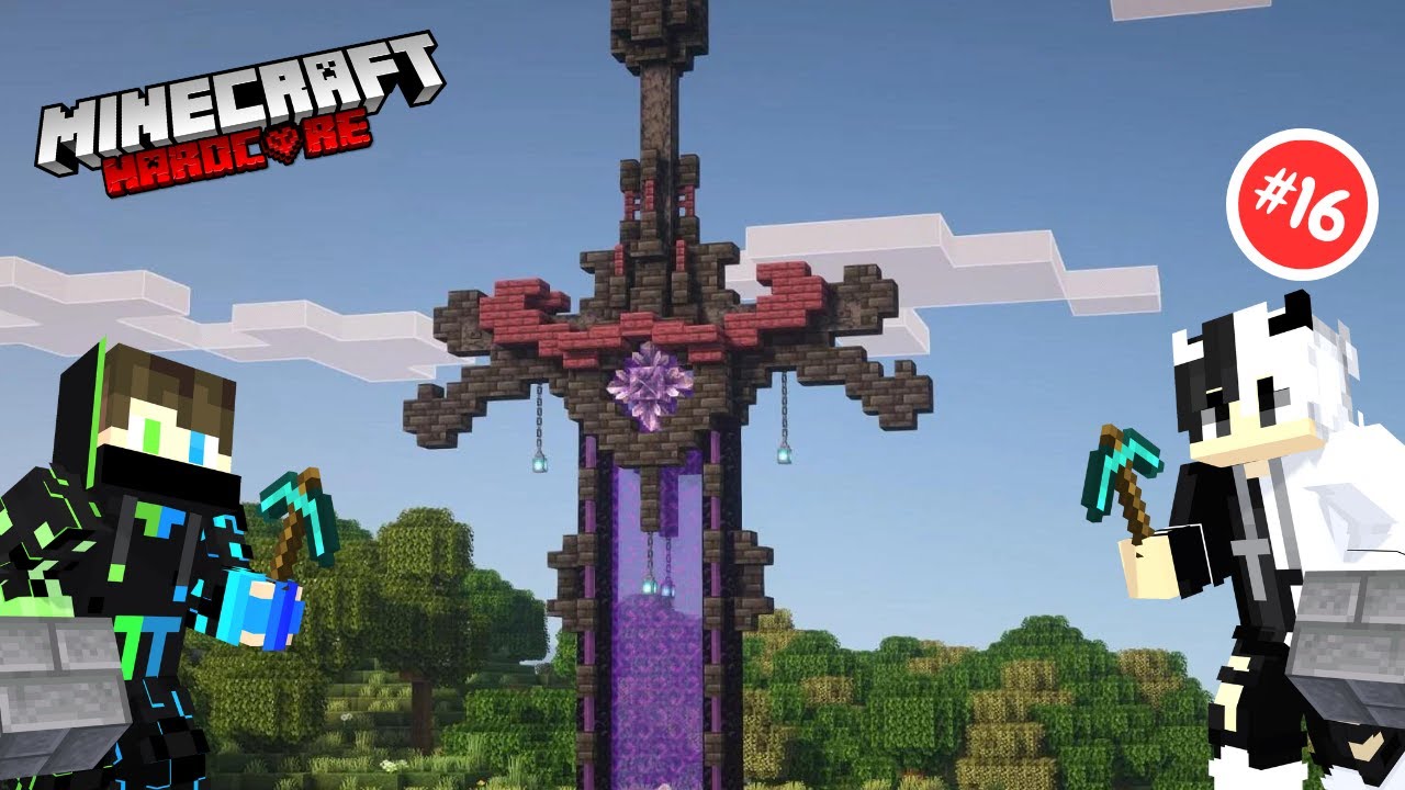 We BUILD NETHER PORTAL SWORD In Minecraft Hardcore - YouTube