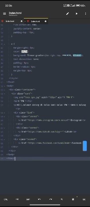 Tugas Informatika html - YouTube