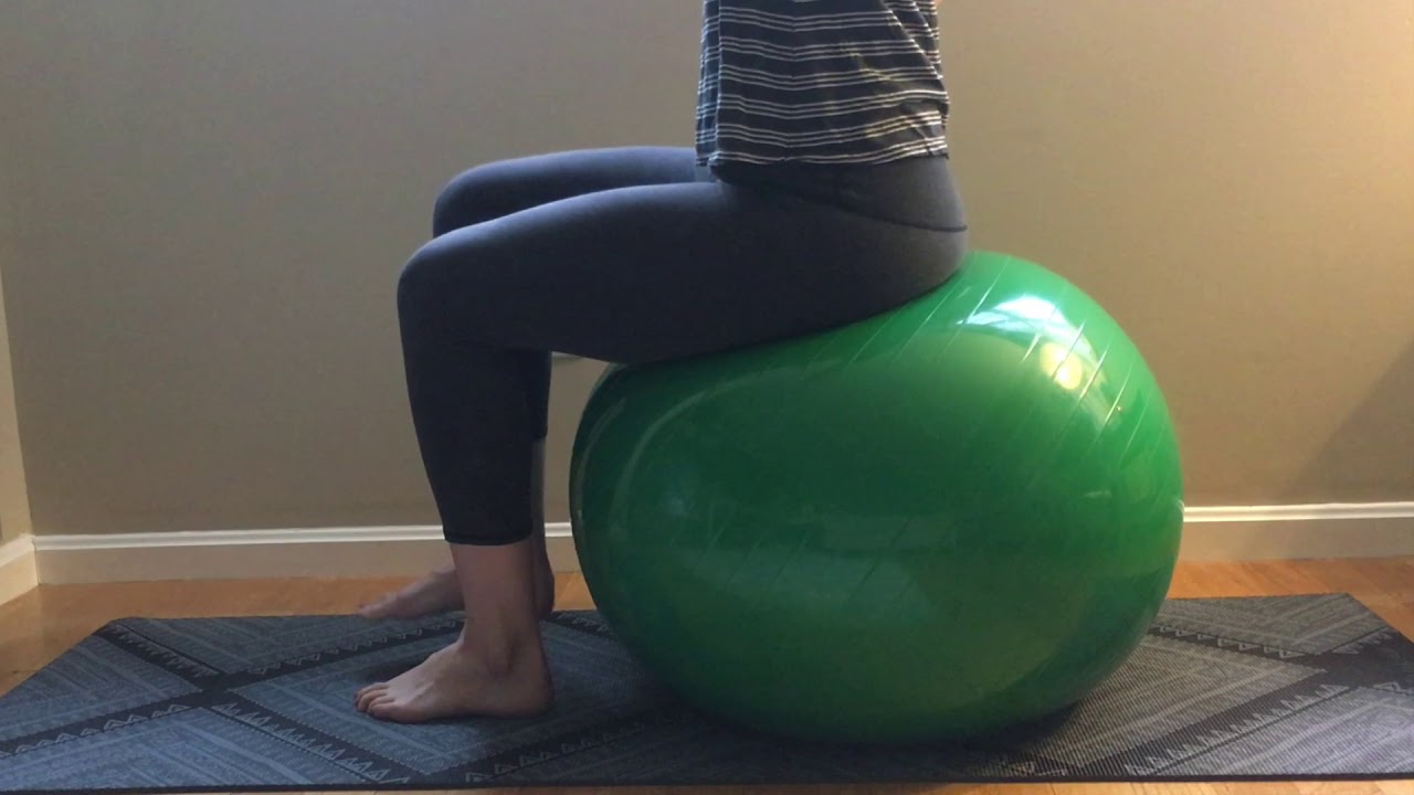How to: Seated alternative on a physio ball by the Women's Sports ...