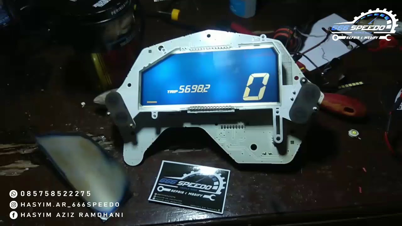 Servis Sunburn Spedo Speedometer Byson Tulisan hilang - YouTube