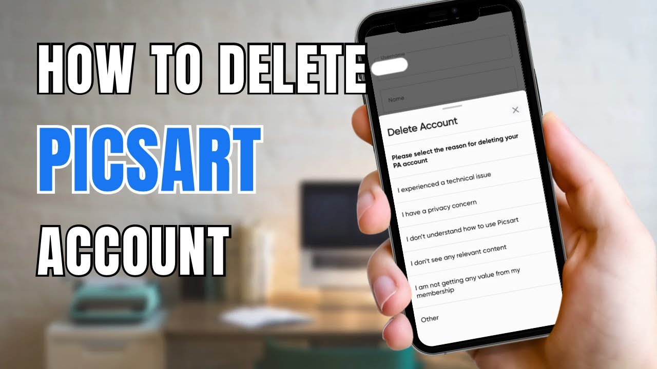 How to Delete Picsart Account - YouTube