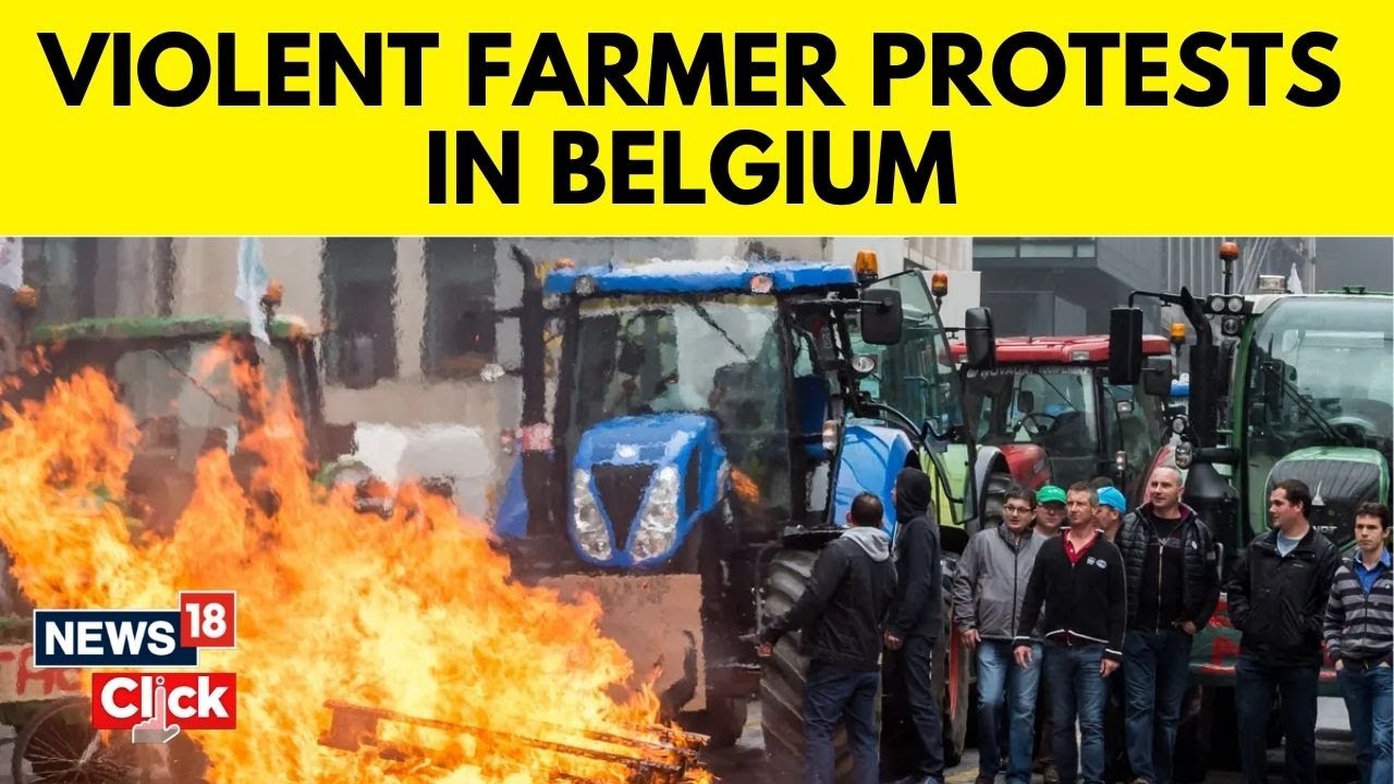 Belgium Farmers Protest | Farmers Protesting In Brussels, Madrid, Press ...