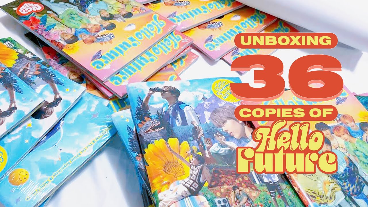 Unboxing 36 Copies of NCT Dream's 엔시티 드림 Hello Future Album ♡ Hello and ...